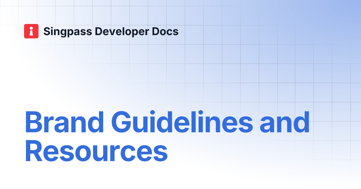 Brand Guidelines and Resources | Singpass Developer Docs
