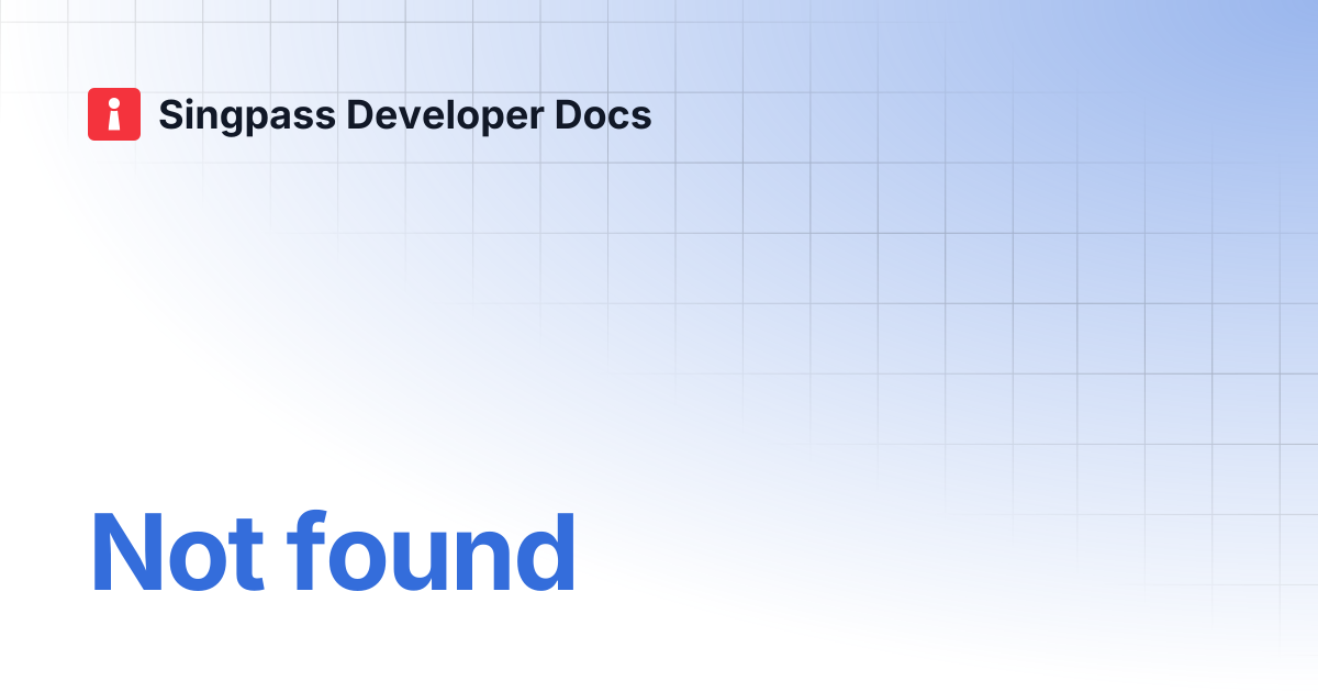 For Mobile Developers Singpass Developer Docs 2140